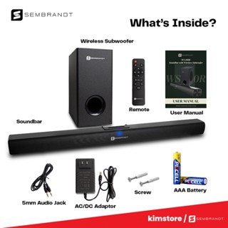 Sembrandt WS-100R Premium Soundbar with Wireless Subwoofer | Shopee ...