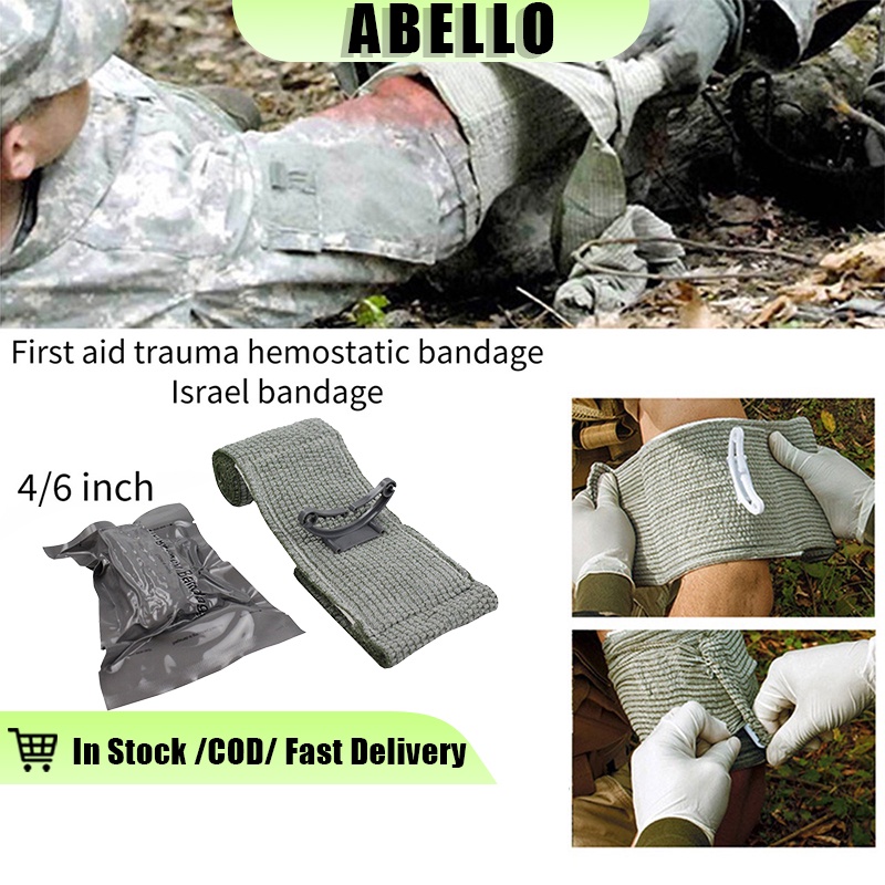 4 / 6 Inch Israeli Bandage Outdoor Training First Aid Wound Bandage ...