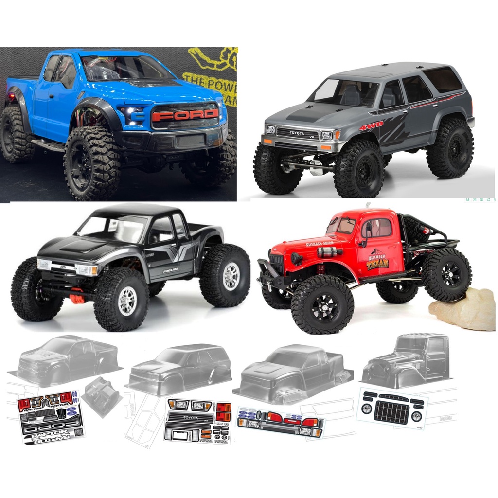 Climbing Car Body Shell 1/10 SCX10 TRX4 RC Crawler Wheelbase 313mm ...