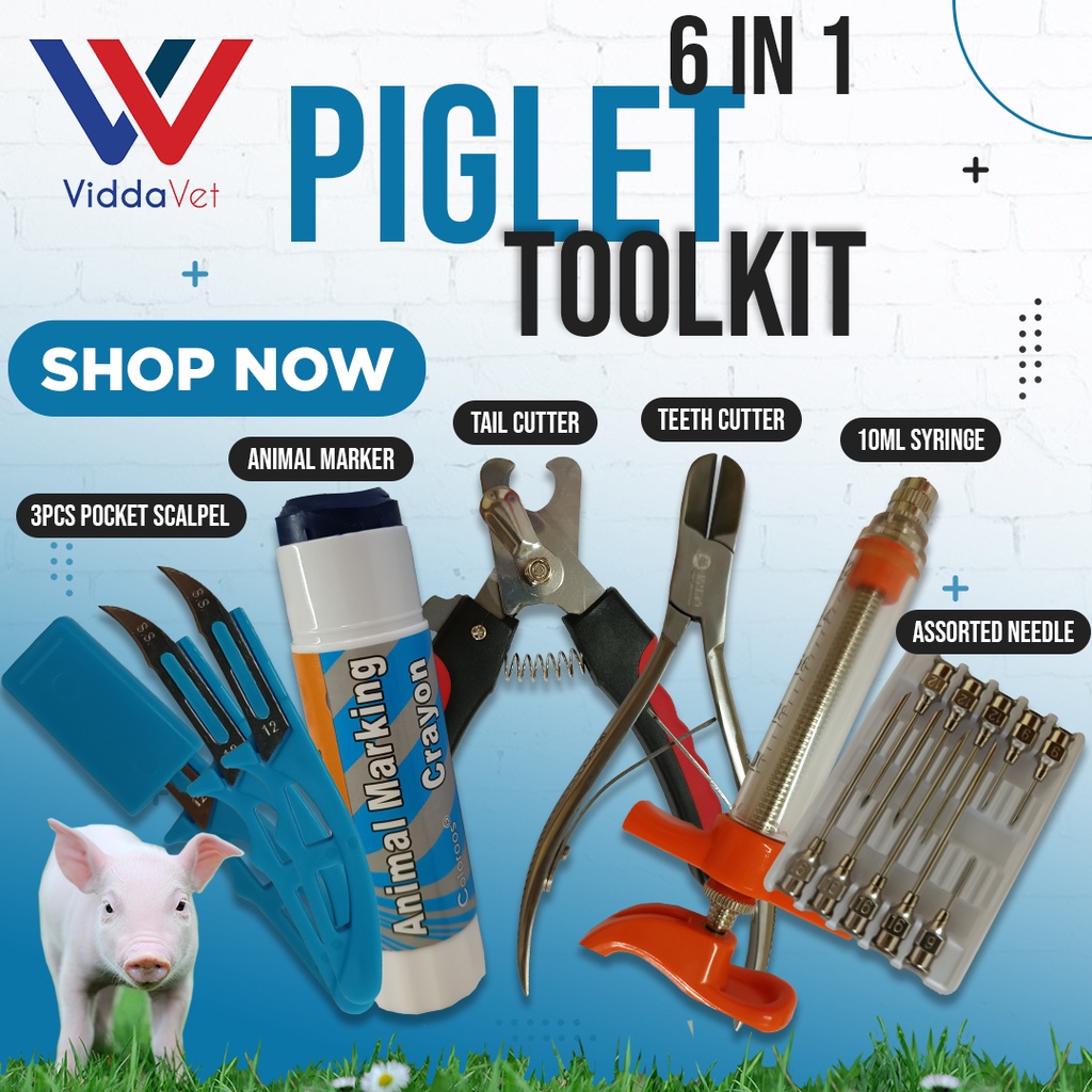 6in1 Piglet Toolkit for piglets high quality 6 in 1 tool kit | Shopee ...