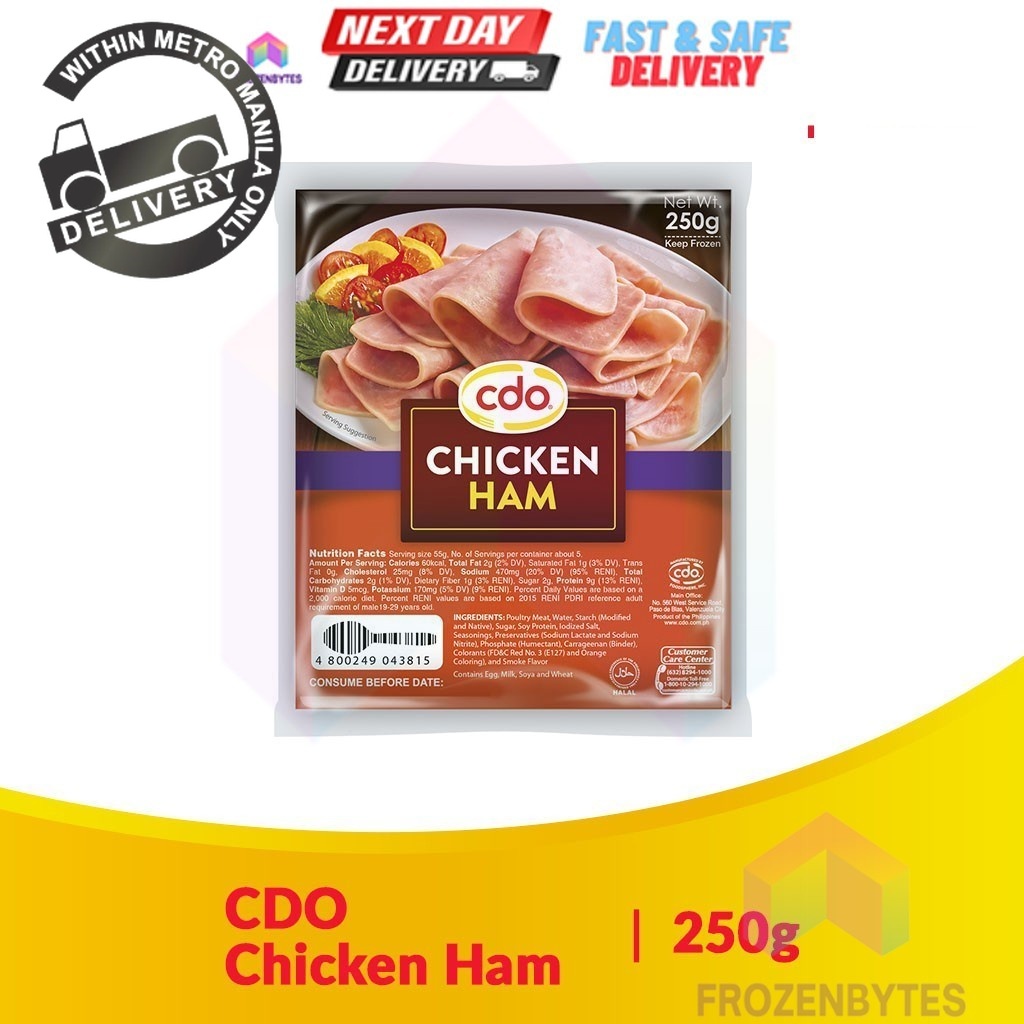 CDO Chicken Ham 250g | Shopee Philippines