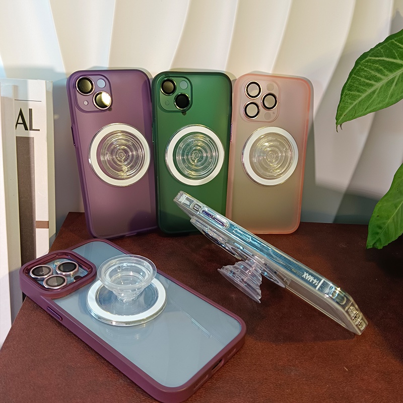 [with metal sticker] Magnetic Phone Holder for Magsafe Case and IPhone ...