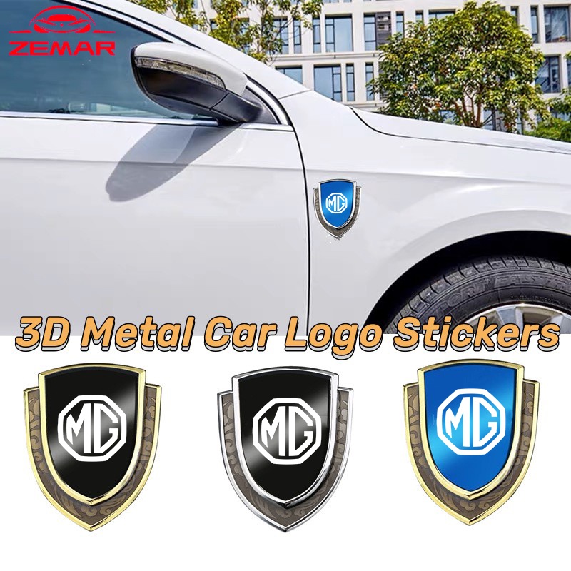 MG 3D Laser Printed Car Logo Side Door Badge Metal Stickers Side Window ...