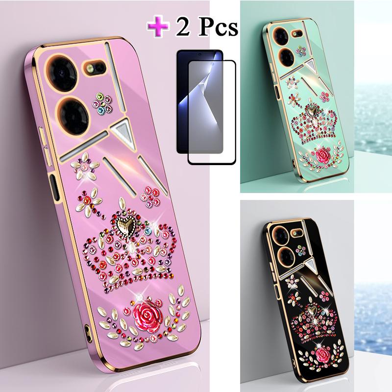 2 IN 1 For Tecno Pova 5 Pro 5G LH8n Case Plating Casing Plating DIY ...