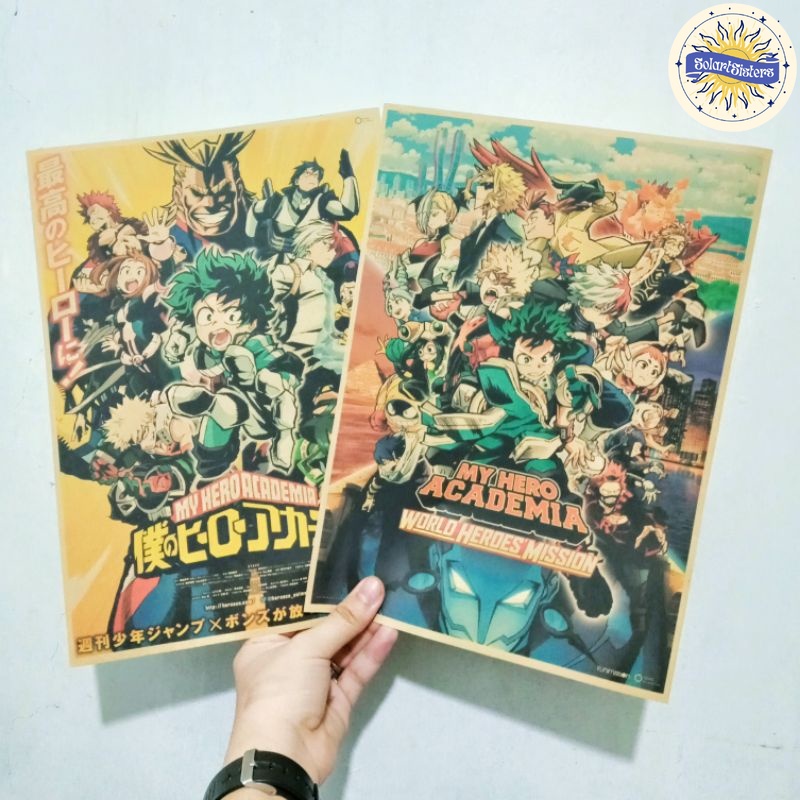 Anime Manga My Hero Academia BNHA Wall Poster Decor Sticker A4 ...