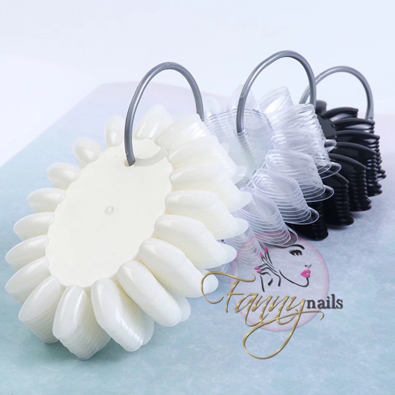 Nail Wheel Color chart ring round / nail tip display nail ring color ...
