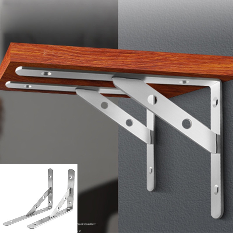 Stainless Steel L Bracket L-Shaped Shelf Support L Bracket Rak | Shopee ...