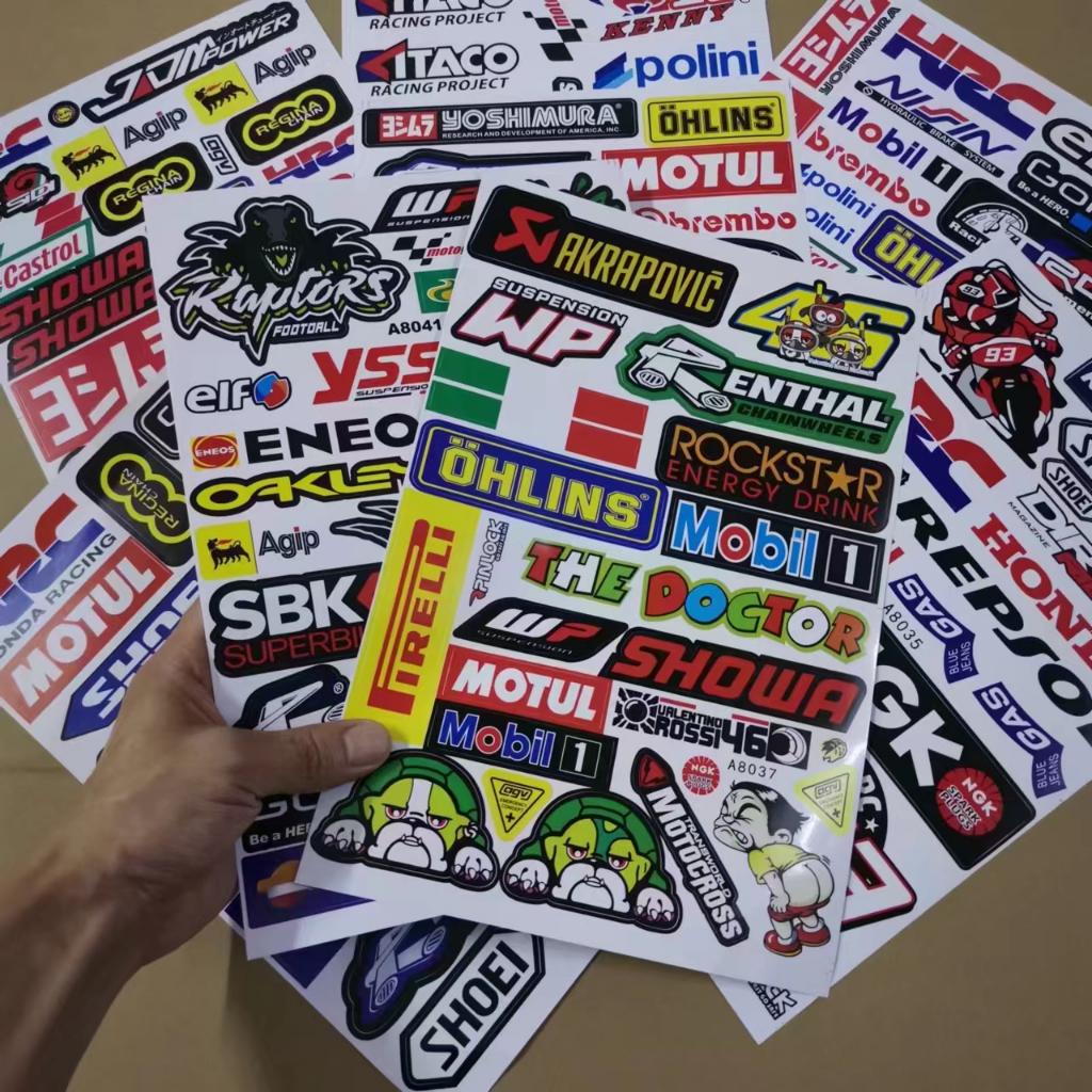 vinyl water proof sticker for motorcycle helmet decals motor bike ...