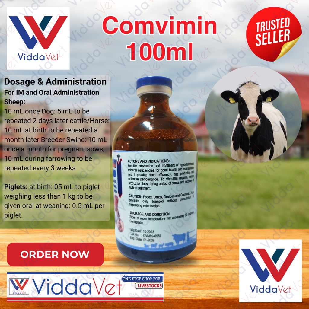 Comvimin 100ml multivitamins for pig Pig vitamins and supplements multi ...