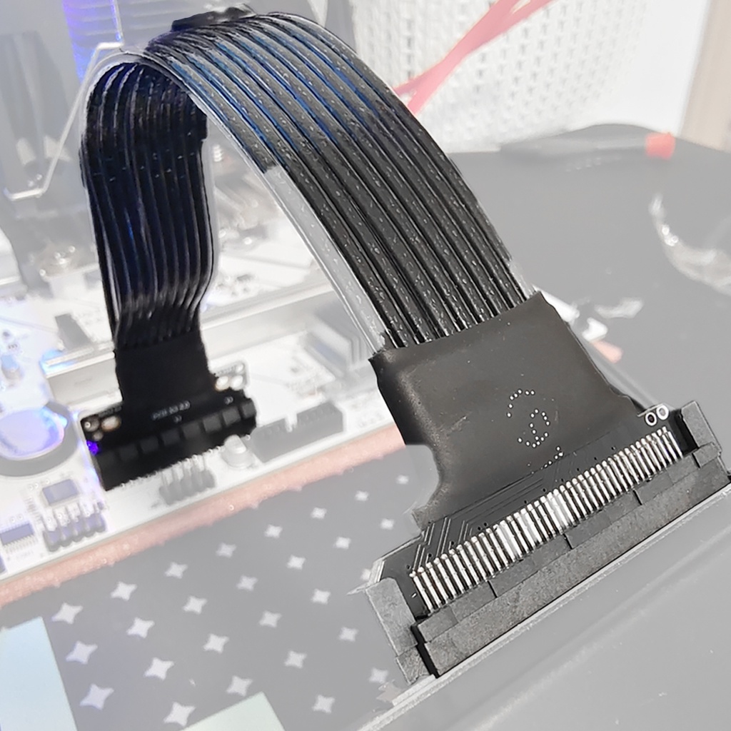 JMT PCI Express Riser Cable PCIE4.0 X4 to U.2 U.3 SSD GEN4 4x High Speed PCI-E 4.0 X4 Extension ...