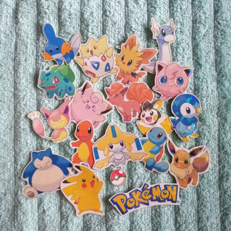【hot sale】 Pokémon Special Sticker Set ( Pikachu Charmander Squirtle ...