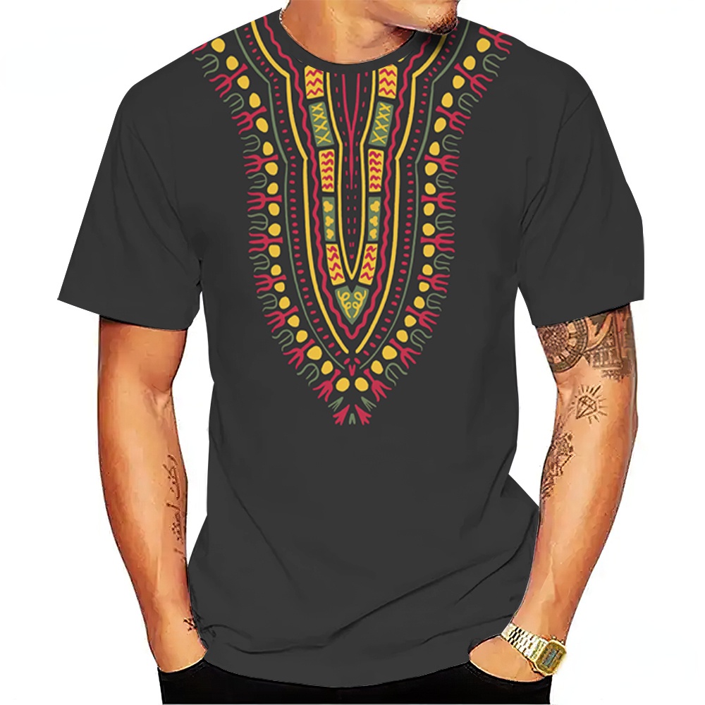 Black Dashiki Shirt/Indian/Batik/Bohemian/Boho/Ethnic/African/Tribal ...