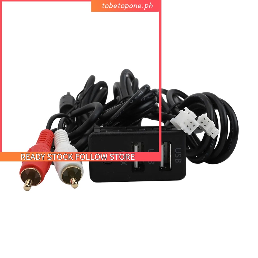 TBTOPONE ️Car Dash Mount Dual USB+AUX Port Panel Interface Extension ...
