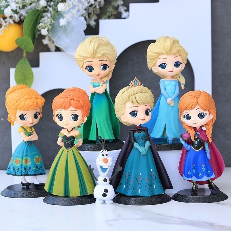 Frozen Disney Elsa Anna Princess Figurine elsa Handcrafted Model Gift Cake Decoration | Shopee ...