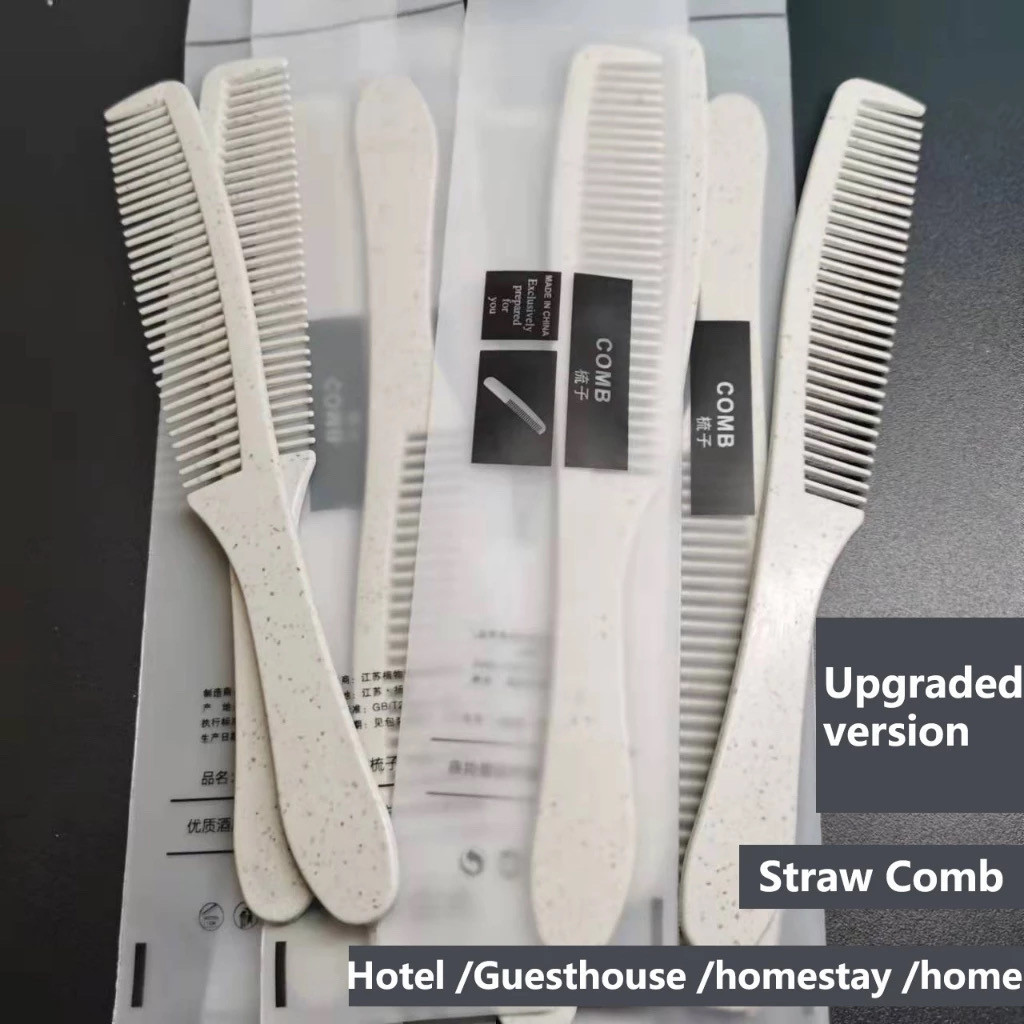 Individually Wrapped Soft White Banana Comb Straw Comb Hotel Disposable ...