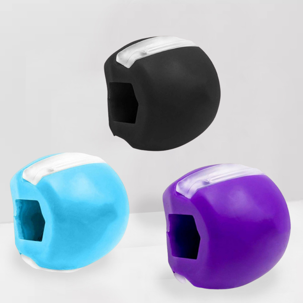 LEM- Silicone Facial Chew Muscle Exerciser Fitness Ball Jawline ...