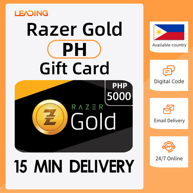 Razer Gold PIN PH ₱5000⚡Razer Gold Gift Card Direct PIN Code ⚡ Rezer ...
