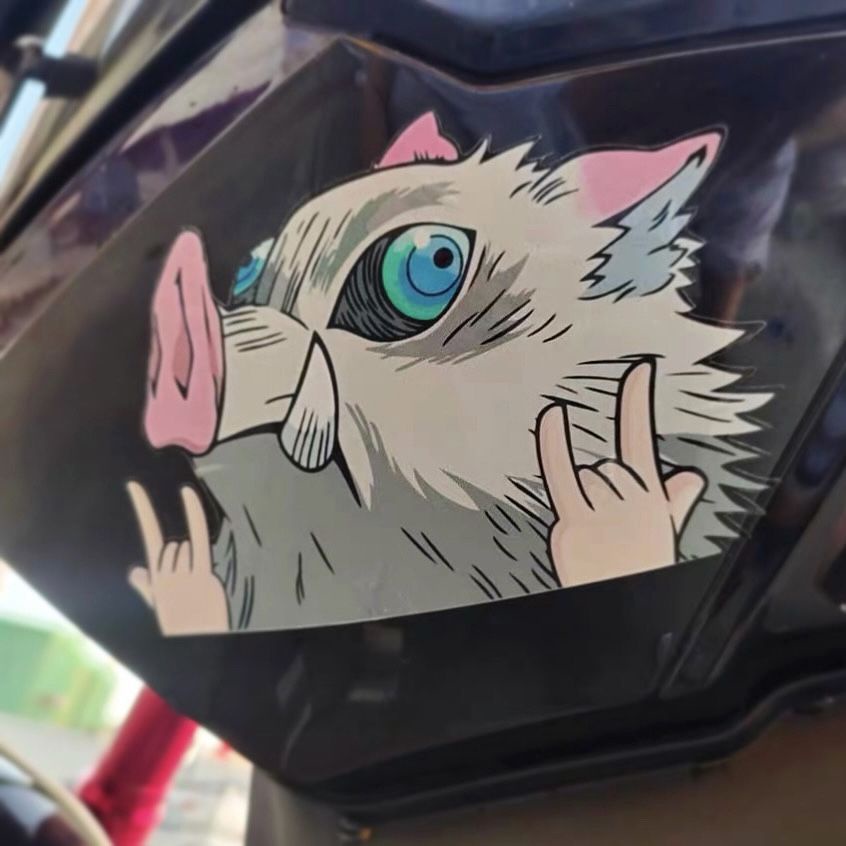 Demon Slayer Kimetsu No Yaiba Japanese Cartoon Car Stickers Featuring ...