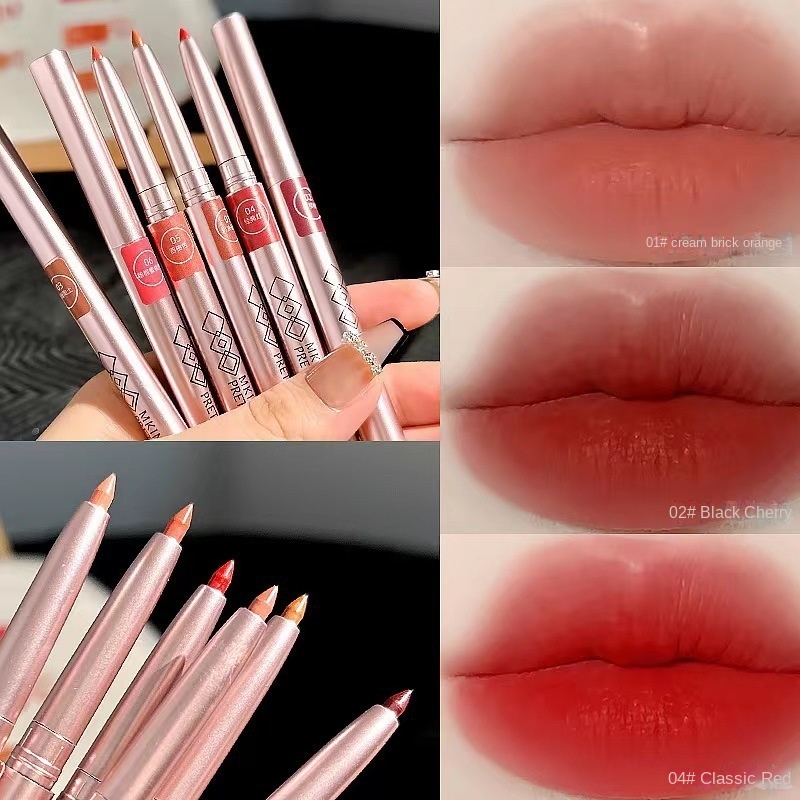 Rotate Lip Liner Water Proof Lasting Matte Lipstick | Shopee Philippines