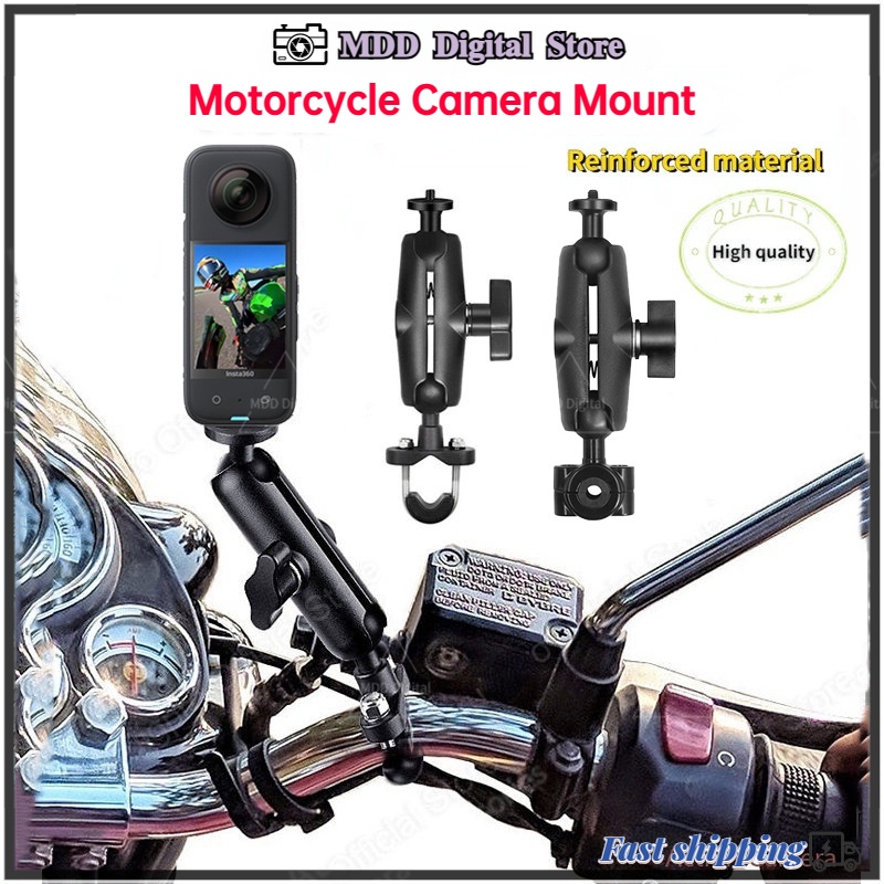 Motorcycle bracket cycling photography bracket handlebar mirror ...