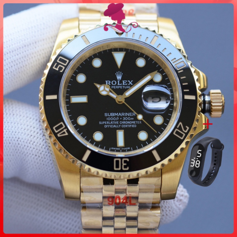 rolex watch for man automatic original submariner 40mm Luxury Gold Men ...