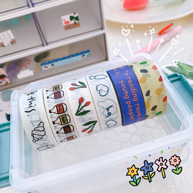 decoration stickers paper tape washi tape | Shopee Philippines