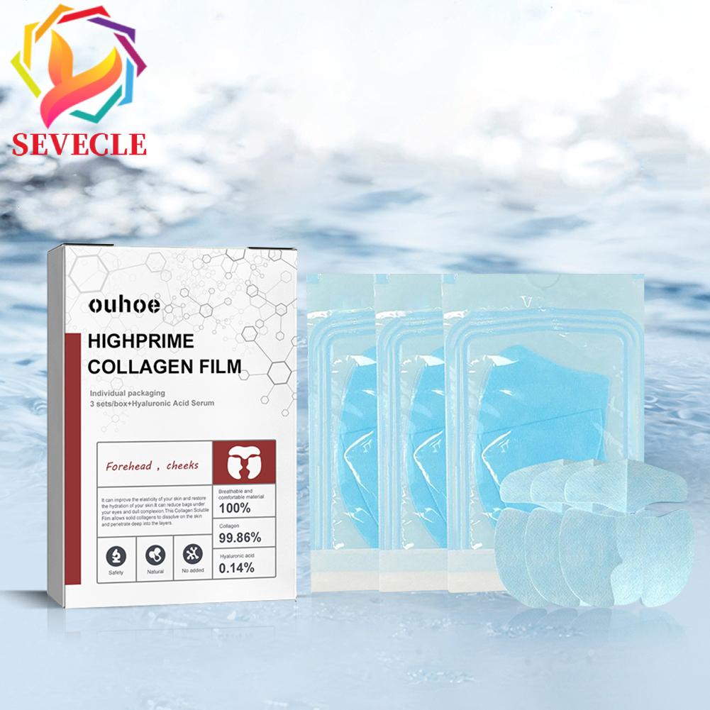 3/6Packs Collagen Film Paper Soluble Facial Mask Cloth Anti-Aging Water ...