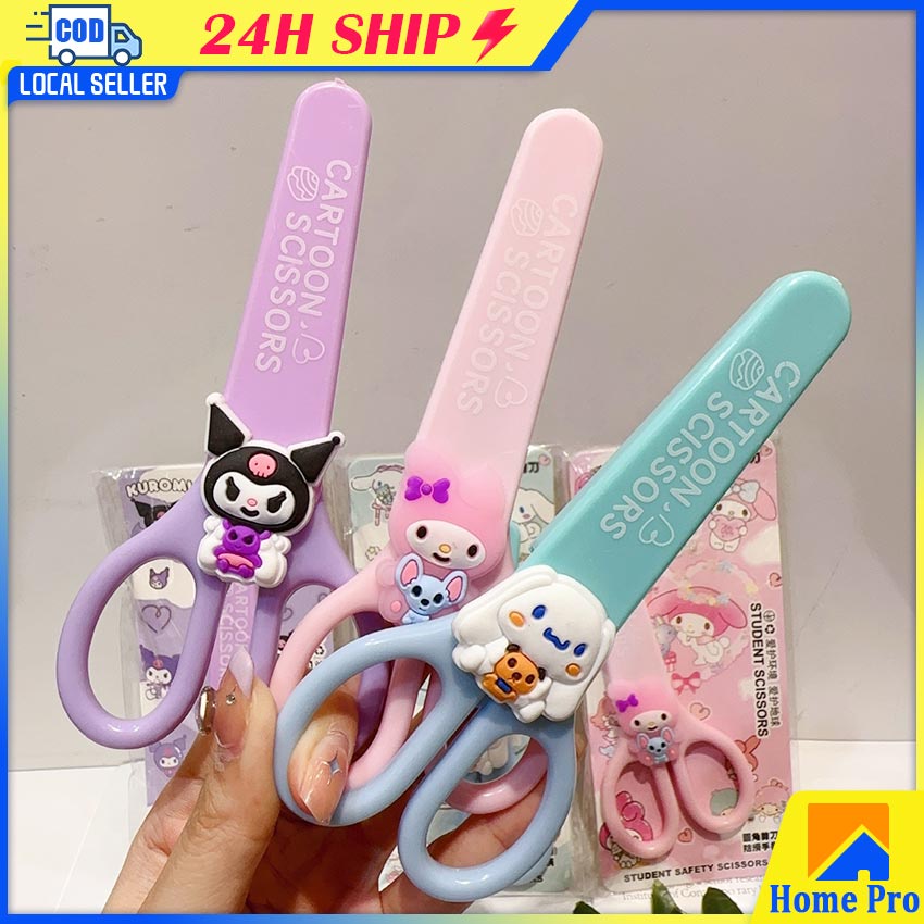 Kawaii Sanrio Scissors for Kids DIY Art Paper Cutting Art Scissors with ...
