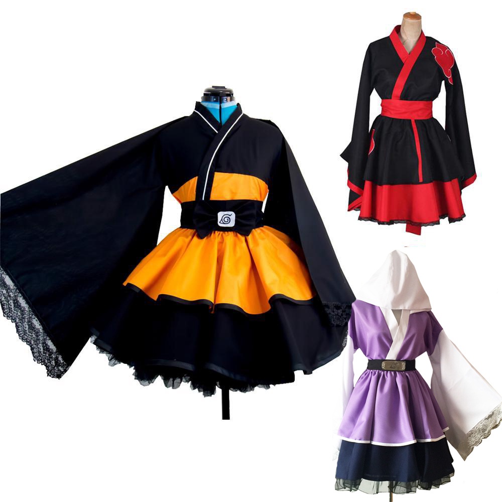 Naruto:Shippuden Akatsuki Costumes NARUTO Sasuke lolita Skirts Lolita ...