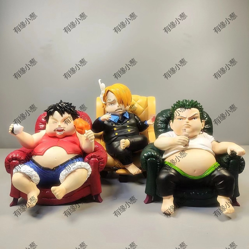 One Piece gk Lightning Model Play Sitting Posture Fat House Series Fat ...