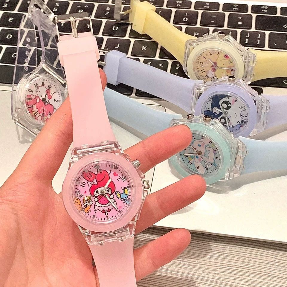 Sanliou Cute Cartoon Watch Luminous Jelly Watch Junior High School ...