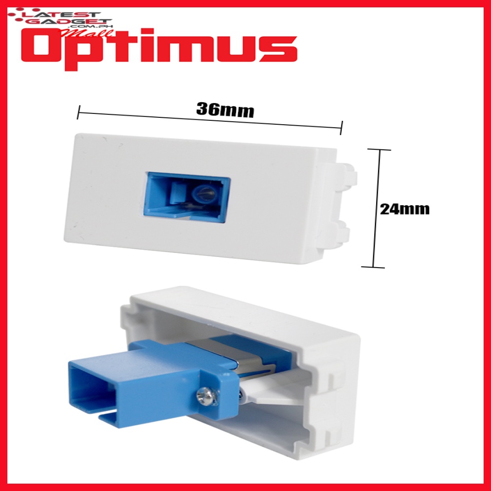LatestGadget PH Optimus SC Fiber Optic Wall Outlet 23x36mm Back Side ...