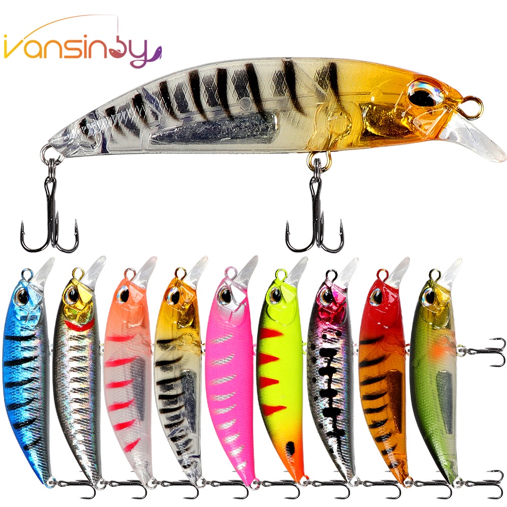 Lure for Fishing 7cm/8g Sinking Minnow Fishing Lure Fishing Gear Ghost Shrimp Water Long Throw ...
