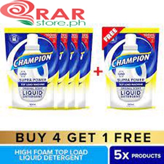 CHAMPION SUPRA POWER LIQUID DETERGENT (5 pouches) | Shopee Philippines