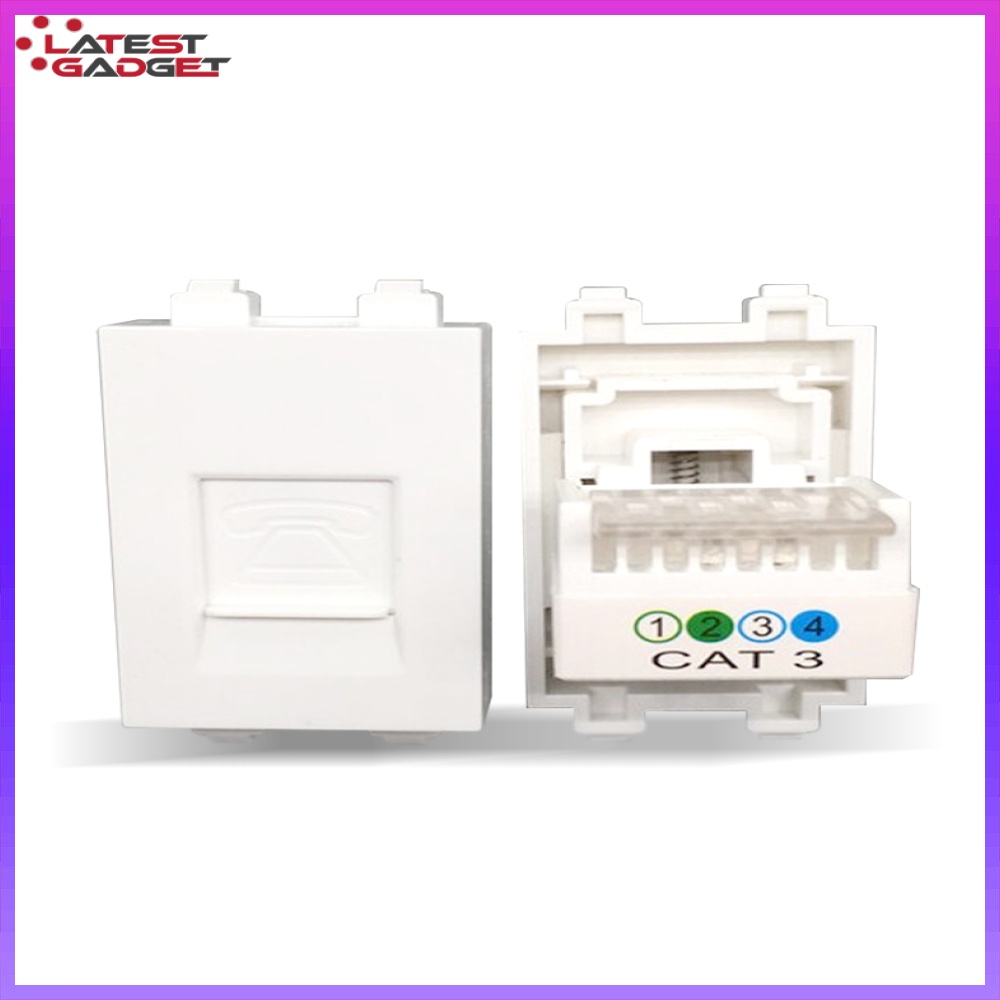 LatestGadget Telephone RJ11 Cat3 Wall Outlet Module | Shopee Philippines