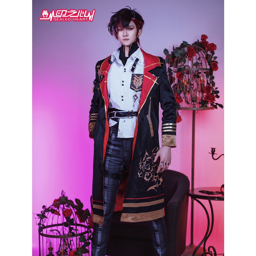 NIJISANJI Vtuberr Phase 7 XSOLEIL Ver Vermillion cosplay set for men ...