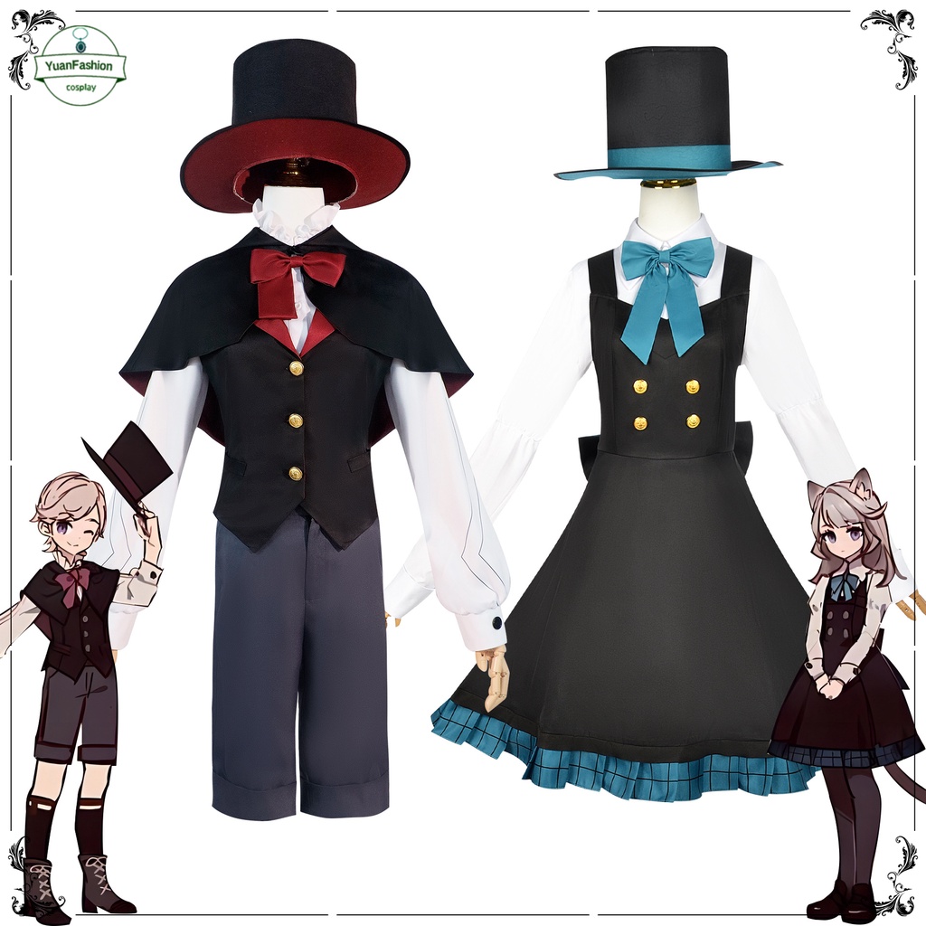 [Ready Stock] Genshin Impact Childhood Lyney and Lynette cosplay ...