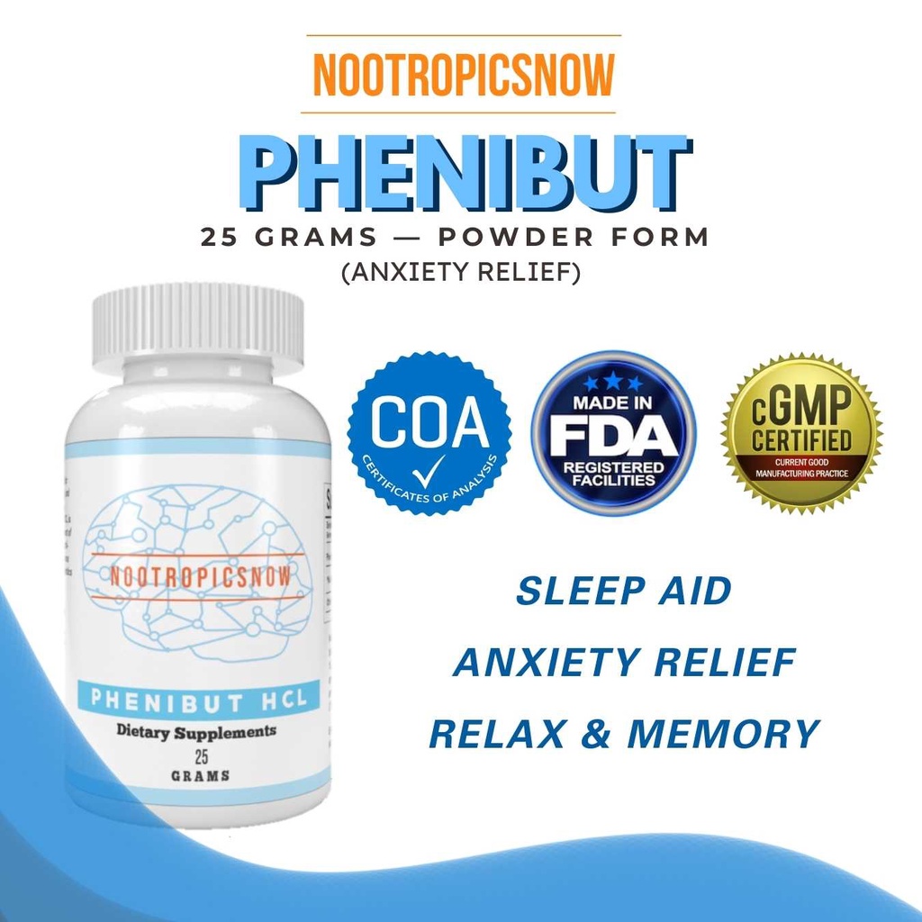 Phenibut HCL 25 GRAMS (Powder) Social Mood Memory Calm Relax Focus ...