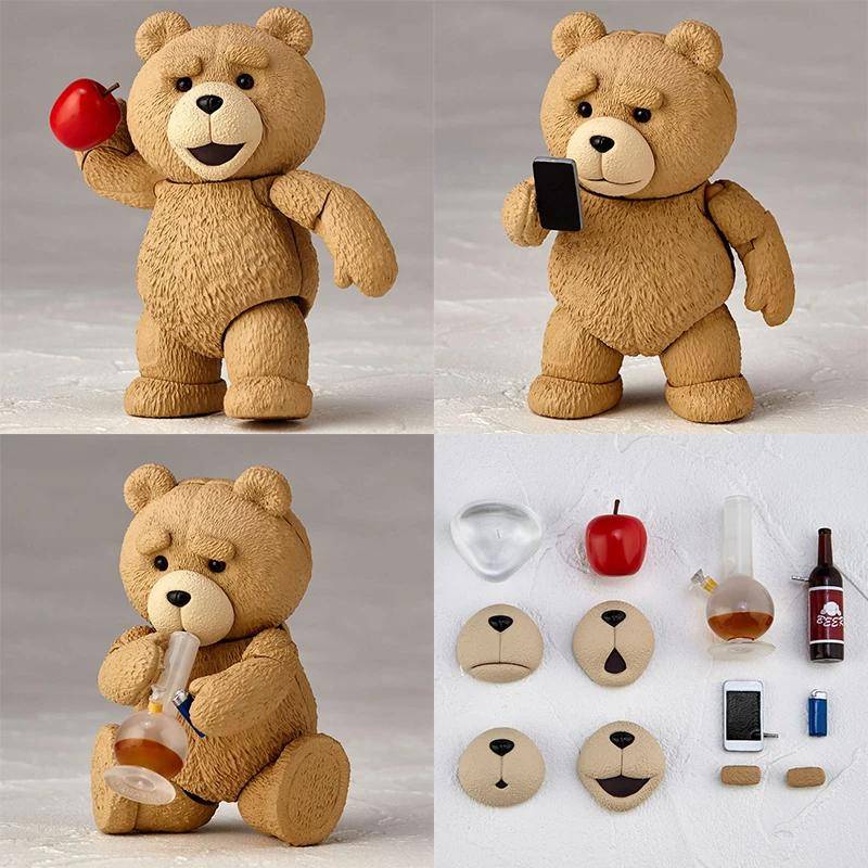 Movie TED 2 10cm Boxed Ted Teddy Bear Articulate BJD Figure Model Toys ...