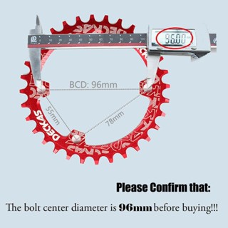 Deckas 96BCD Chainring MTB Mountain Bike BCD 96mm Asymmetric 32T 34T 36T 38T Narrow Wide Tooth ...
