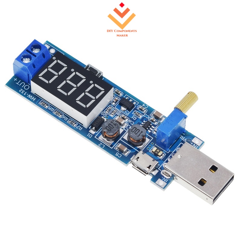 DC-DC 5V To 3.3V 9V 12V 24V USB Step UP/Down Power Supply Module Adjustable Boost Buck Converter ...