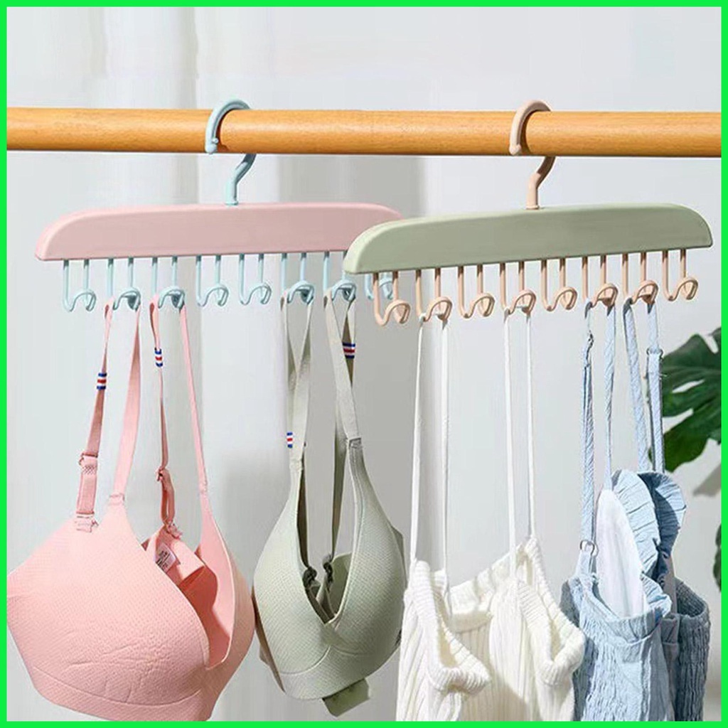 8 Hooks Bra Hanger Belts Camisole Clothes Organizer Rack Tie Hats Scarf ...