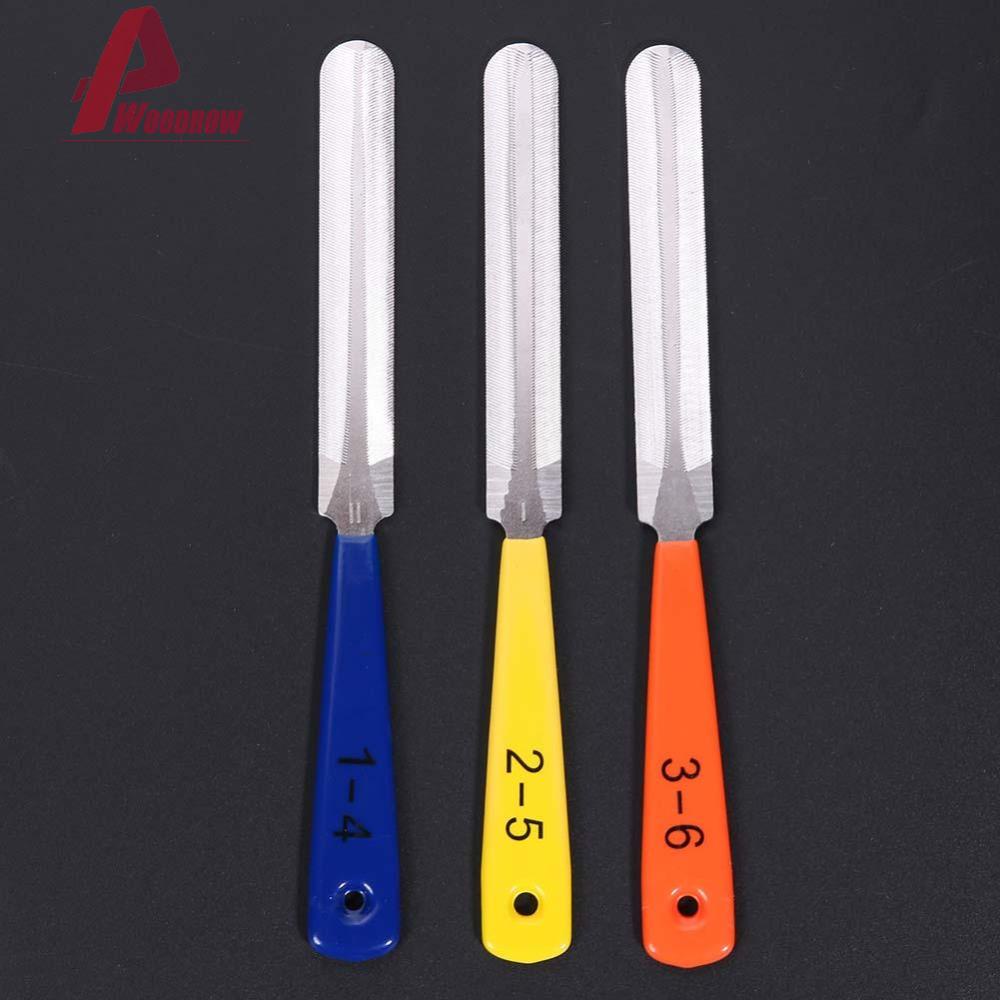 3pcs/set Guitar Nut Files Fret Crowning Slot Filing Luthier Repair Tool ...