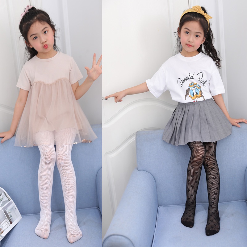 1 Pair Soft Pantyhose For Girls Thin Kids Leggings Fashion Lace ...