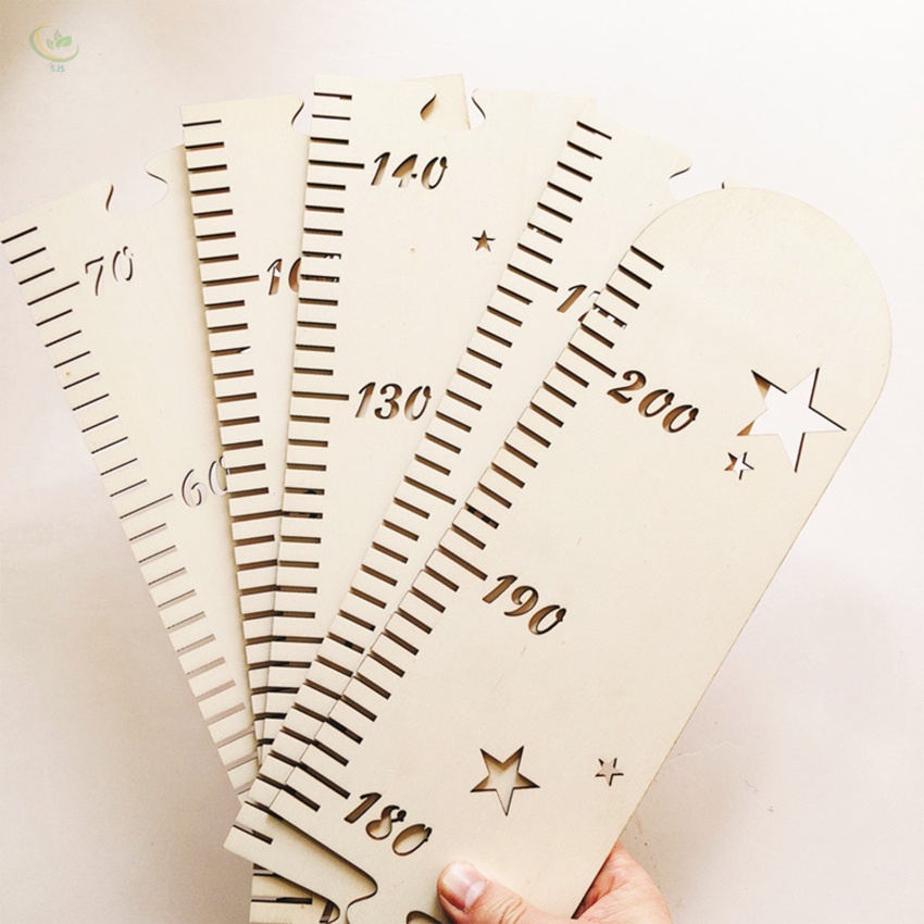 Nordic Wooden Kids Height Growth Chart Ruler Baby Children Height Gauge ...