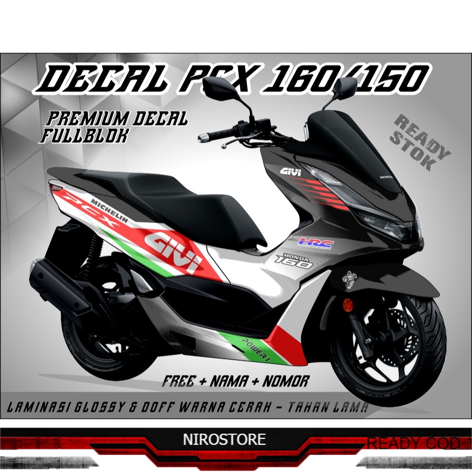Sticker pcx160 new full body striping all new hond apcx 160 Years 2021 ...