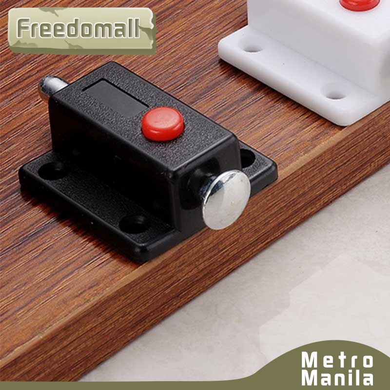 2pcs Automatic Latch Button Door Window Cabinet Latch Lock Home Safety ...