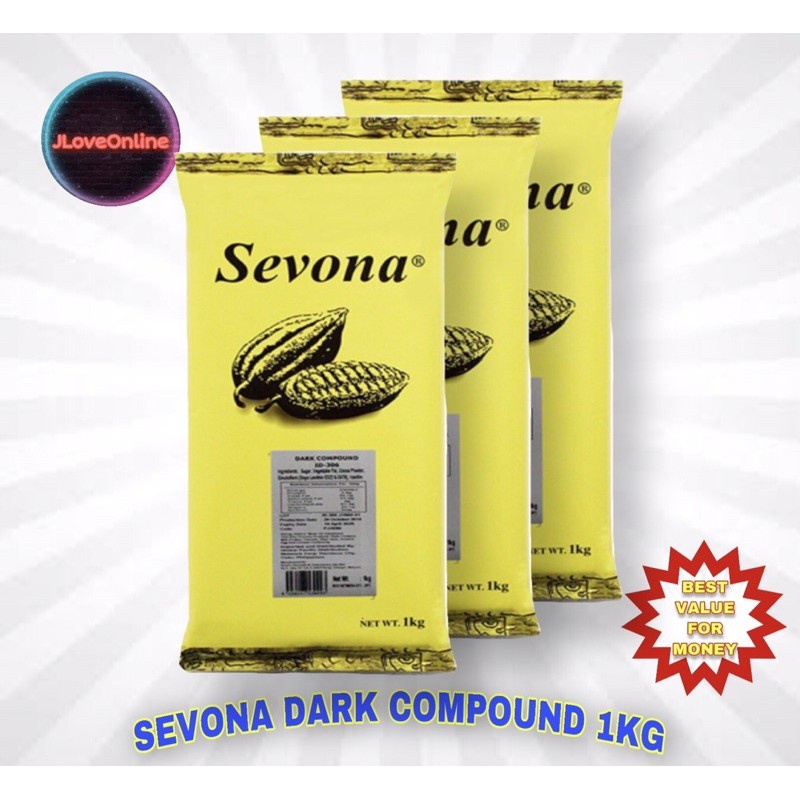 SEVONA DARK COMPOUND CHOCOLATES 1KG | Shopee Philippines