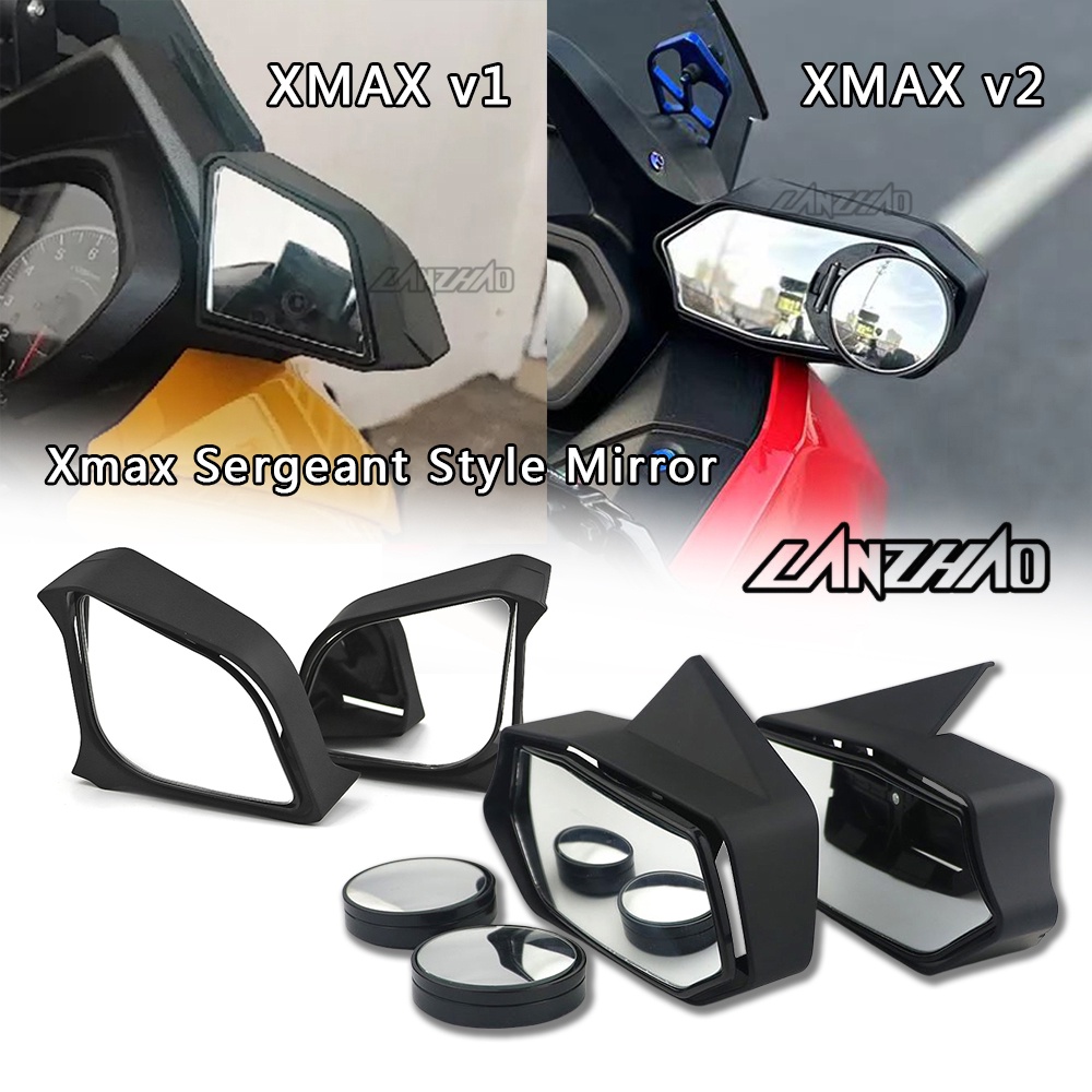 For YAMAHA XMAX 300 v1 v2 2017-2024 Dodge Mirror Sergeant Style Side ...