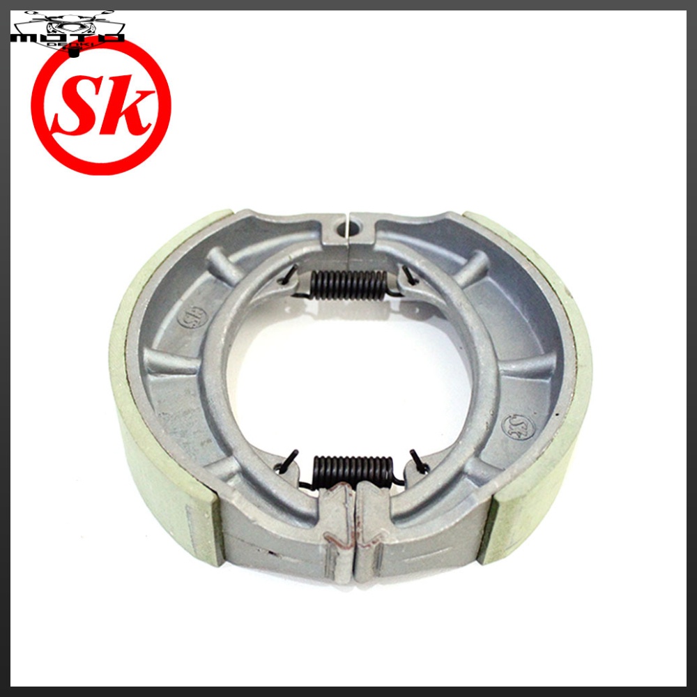 Moto Denki SK Brake Shoe Rubberized Without Canal For Kawasaki Bajaj ...